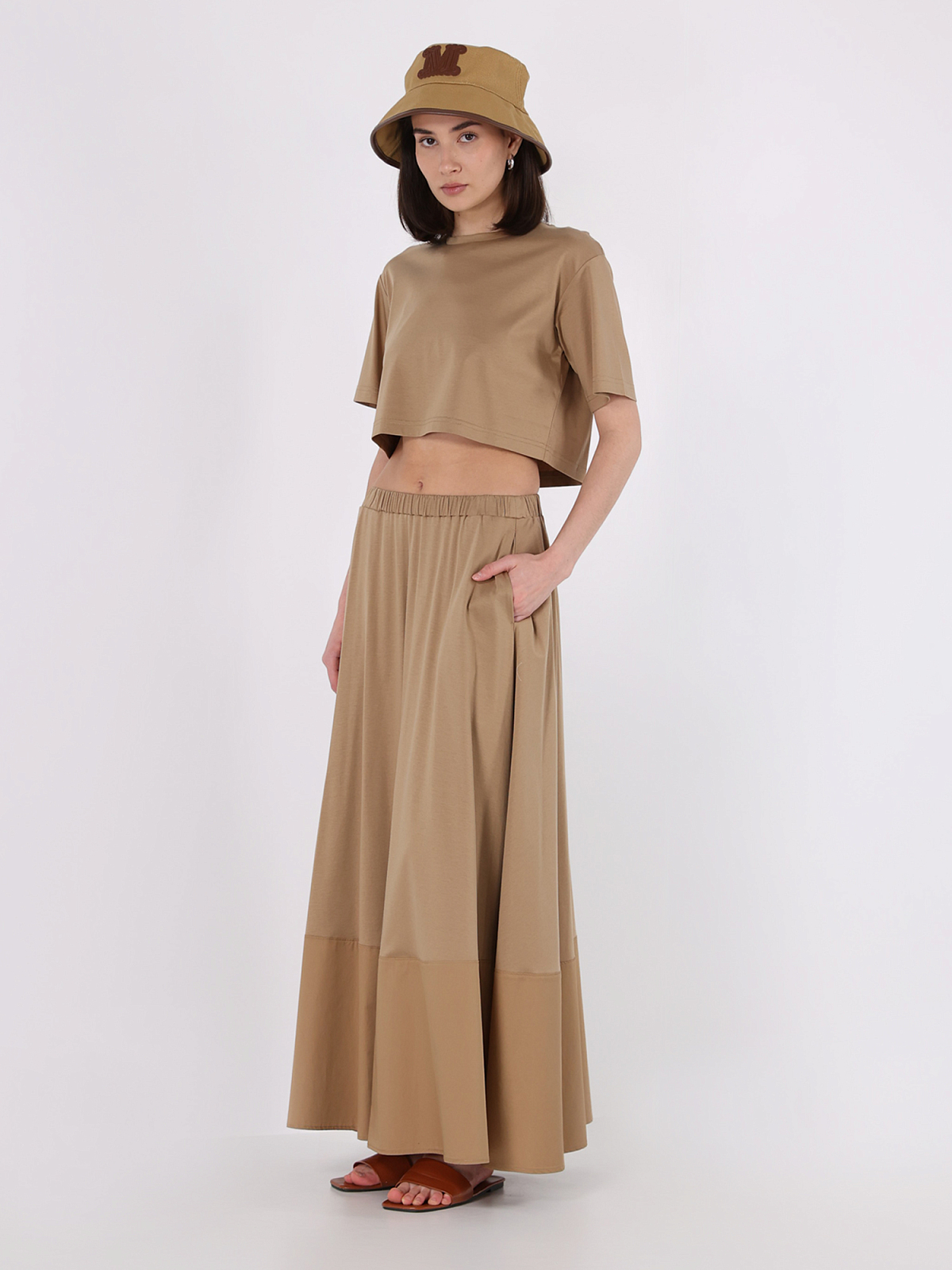 Футболка Max Mara KHAT цвет кэмэл - купить в интернет-магазине online-fashion.ru